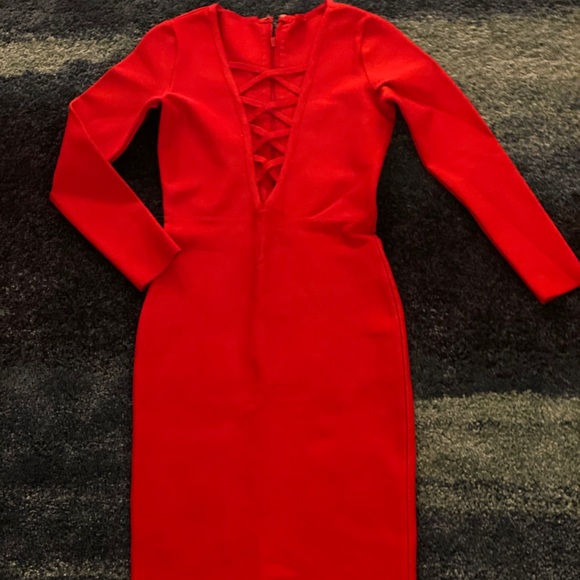 Miss Circle | Dresses | Miss Circle Red Dress | Poshmark